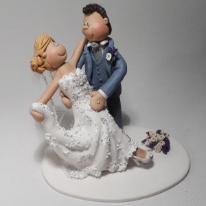 Bride and Groom Wedding Cake Toppers | Totally Toppers.com
