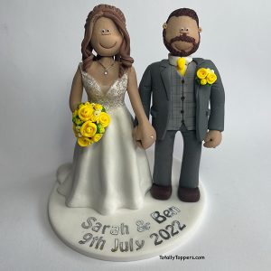 Bride and Groom Wedding Cake Toppers | Totally Toppers.com